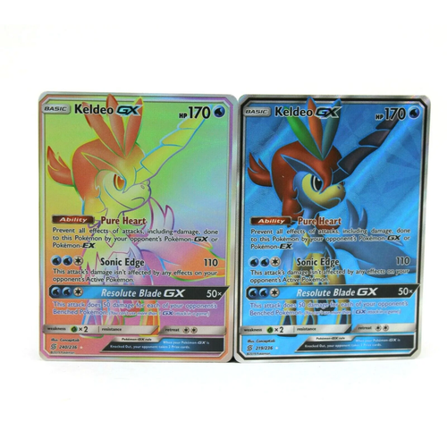 Keldeo GX Sun & Moon Unified Minds Secret and Ultra Rare Pokemon Card ...