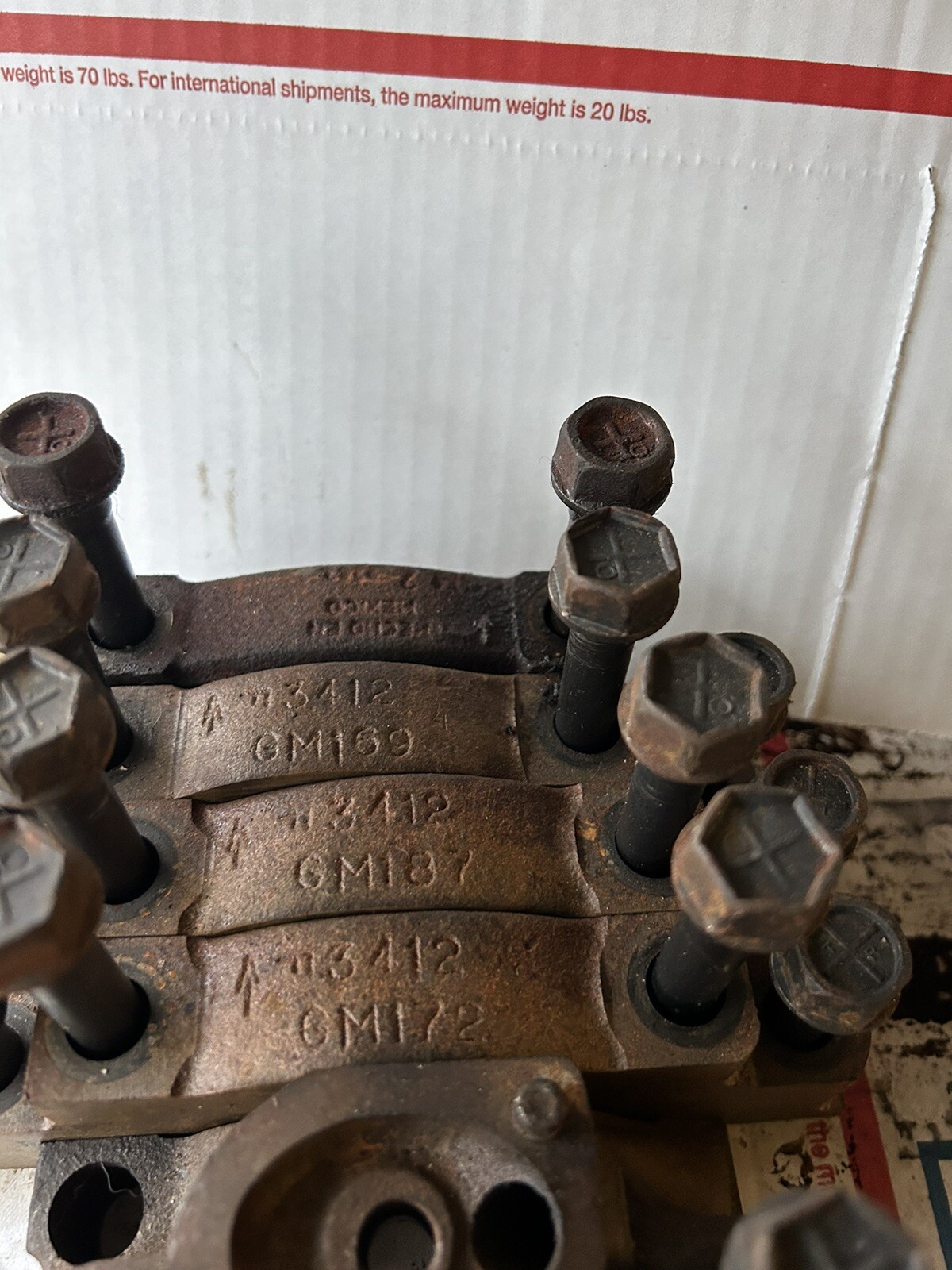 sbc 350 4 bolt main caps, sbc main caps, 3412, 350 sbc, 383, | eBay