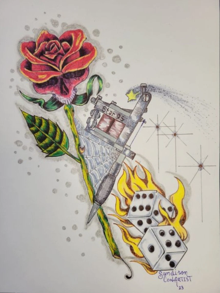 Prison Drawings Roses