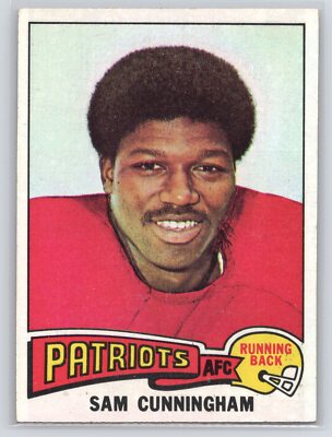 1975 Topps #13 Sam Cunningham - Patriots - ExMt+ | eBay