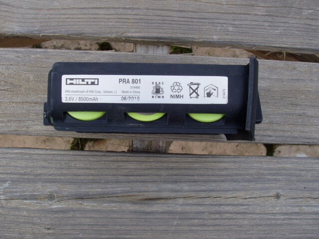 HILTI PRA 801 ROTARY LASER BATTERY PACK 319466 NIMH RECHARGEABLE PRA801 ...