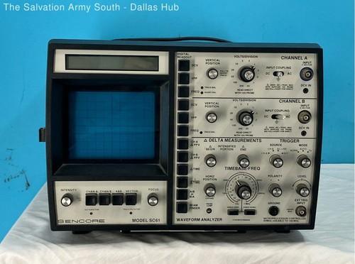 Sencore Waveform Analyzer Oscilloscope Model SC61 - Powers On Not Fully ...