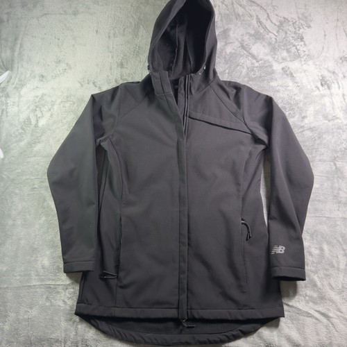 New Balance Softshell Jacket Women's Medium Black Full Zip Pockets ...