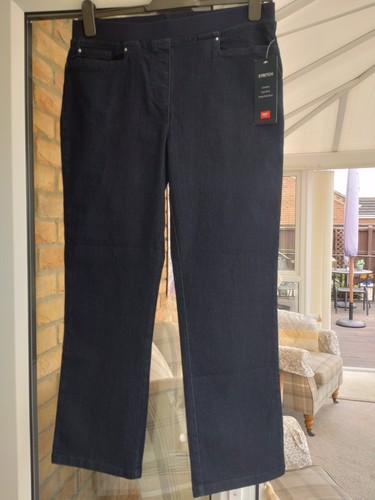 🎀NWT Cotton Traders Pull On Straight Leg Jeans 14. Retain Shape🎀 | eBay UK