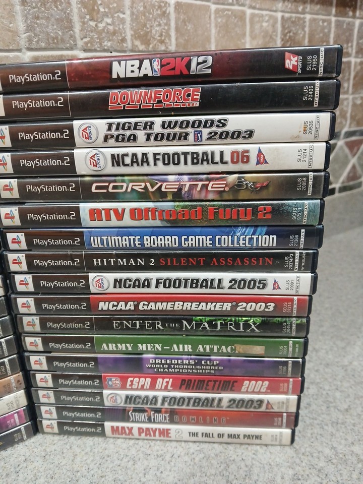 PS2 GAMES LOT OF 51 BLACK LABEL CLEAN & TESTED PLAY STATION 2 GAMES ...