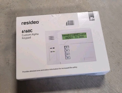 Resideo Honeywell 6160C Custom Alpha Display Security Alarm Keypad 6160 ...