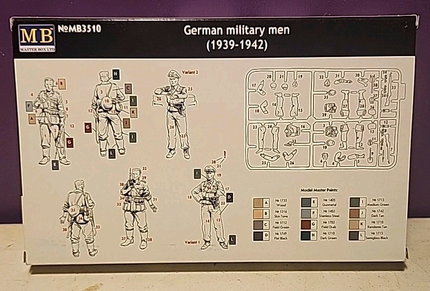 German Infantry 1939-1942 Years World War II 1/35 Scale Plastic Model ...