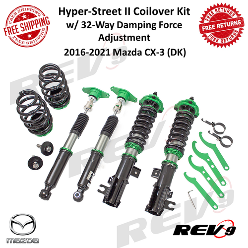 REV9 Hyper-Street II Coilover Suspension Upgrade Kit for 2016-21 Mazda ...