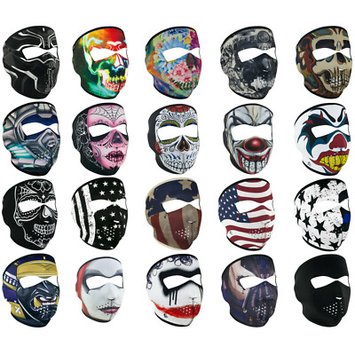 Black Panther Bane Skull Reversible Biker Motorcycle Neoprene Full Face ...