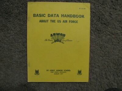 Military Book Basic Data Handbook about the US Air Force, Used | eBay