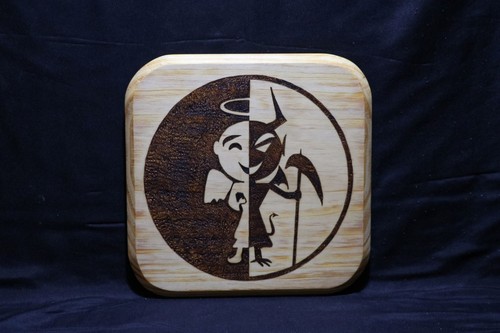 Angel & Devil Wood Cutting Board | eBay