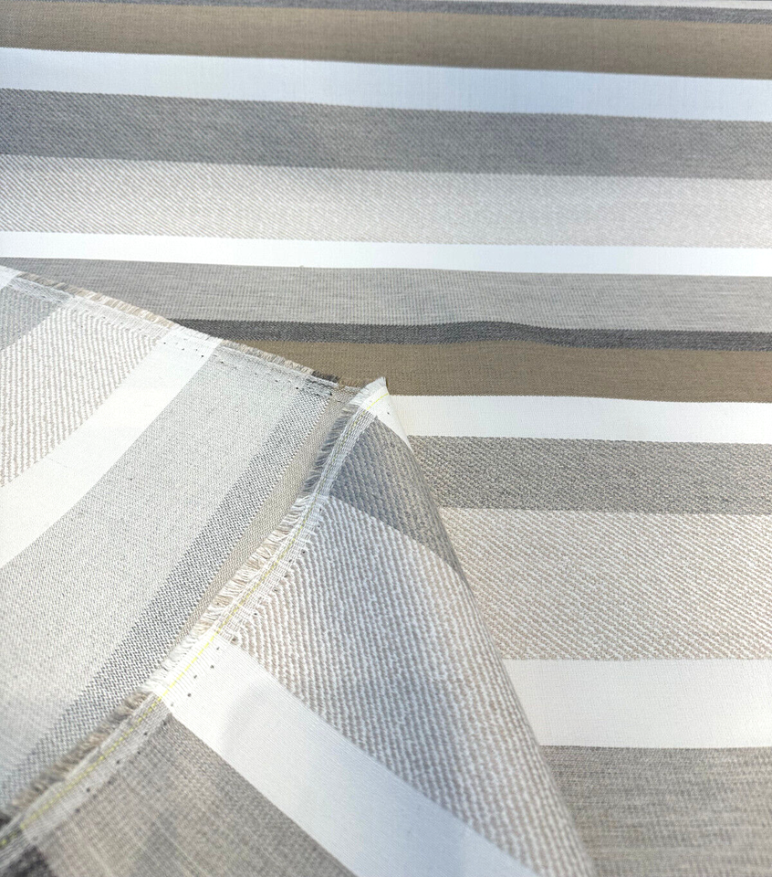 Sunbrella Anthem Dove Stripe Outdoor 44354-0002 Fabric By the yard | eBay
