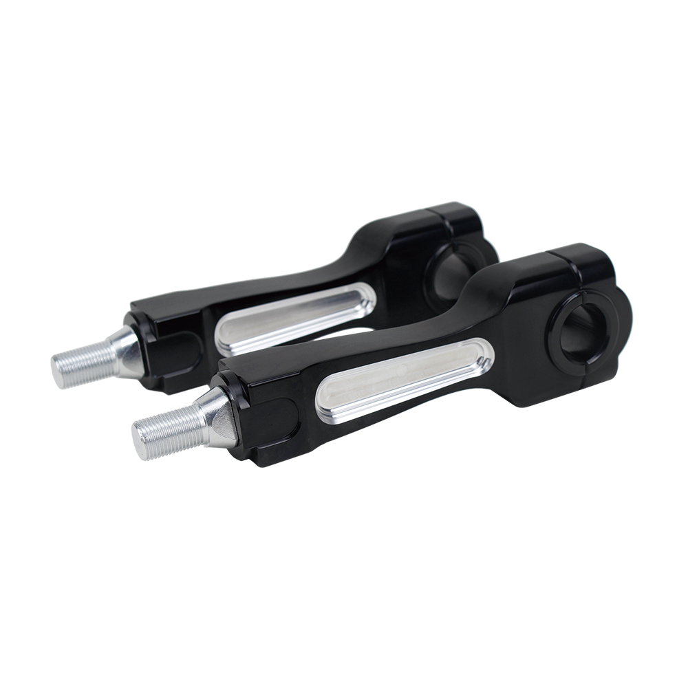 Springer Black Handlebar Riser Clamp Kit for Harley Softail FXSTS ...