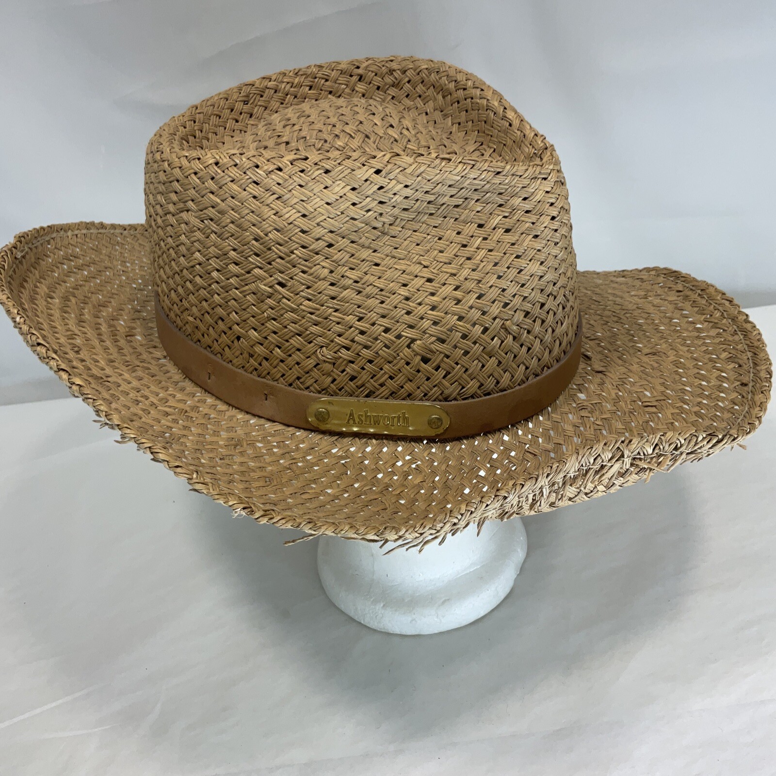 Ashworth Hat: Western Straw Fashion Hat: Wimen’s Size… - Gem