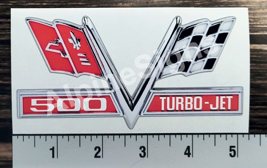 Chevy V Flags Corvette Chevelle Camaro Nova Impala badge sticker decal ...