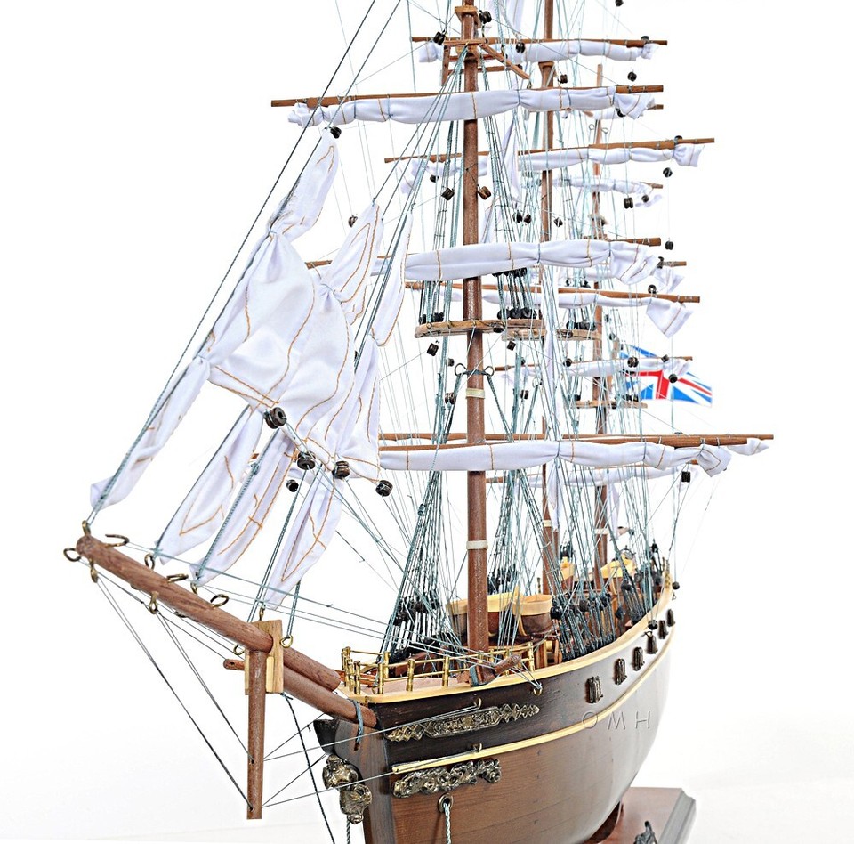 Cutty Sark Clipper Ship Model | Handcrafted Ship Model W/Linen Sails ...