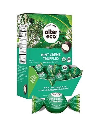 Alter Eco | Mint Creme Truffles | 58% Pure Dark Cocoa, Fair Trade ...