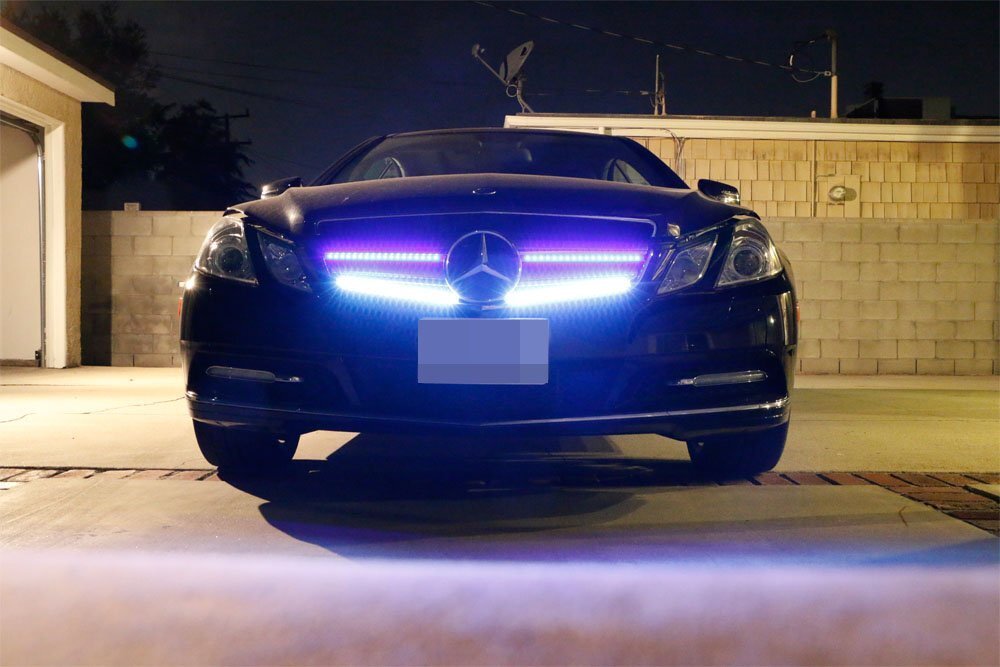 4-Strip 12" RGB 7-Color 72-LED Knight Night Rider Scanner Lighting Bars ...