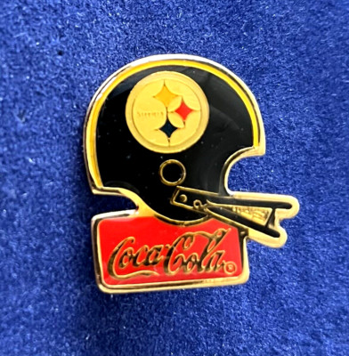 PITTSBURGH STEELERS 1985 NFL COCA-COLA FOOTBALL HELMET PIN by PETER ...