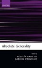 Absolute Generality by Agustín Rayo: New 9780199276424| eBay