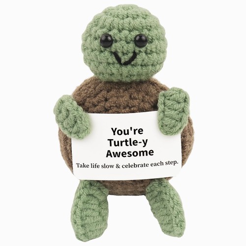 Positive Crochet Animals Turtle, Mother's Day Teacher Appreciation ...