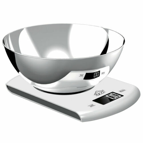 Balance de Cuisine Numérique Électronique Poids 5 KG Écran Plat Inox ...