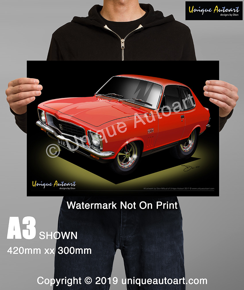 Holden LJ Torana GTR XU1 Print - Classic Holden Torana Drawing ( 18 ...