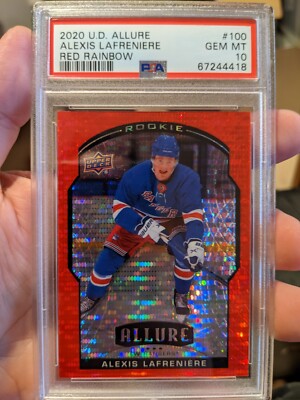 Alexis Lafreniere 2020-21 Allure RED RAINBOW RC Rookie PSA 10 POP 2 HOT ...