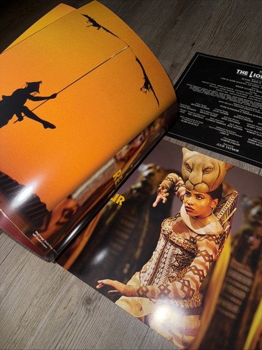 Disney The Lion King Broadway Program Color Picture Booklet & Original ...