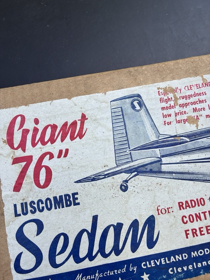 Cleveland Giant Luscombe Sedan Balsa R/c Model Airplane Kit | eBay