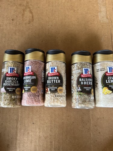McCormick LIMITED EDITION Finishing Salts Complete Set of 5 Flavors BRAND NEW | eBay