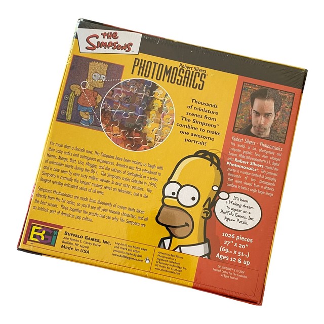 The Simpsons Homer Photomosaics 1000 Jigsaw Puzzle Buffalo Games Robert ...