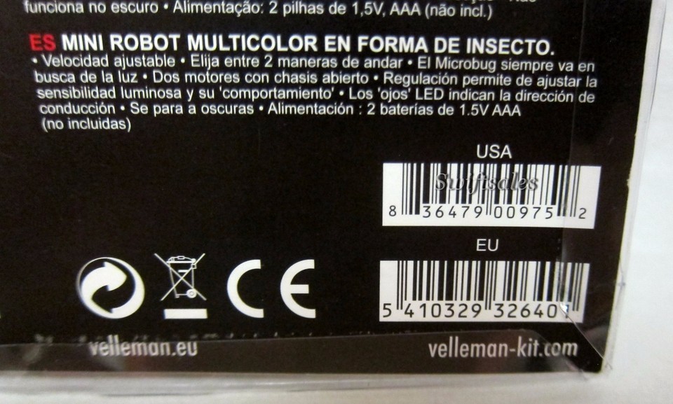 Velleman MK165 Crawling Electronic Microbug Kit - Assembly & Soldering Required | eBay