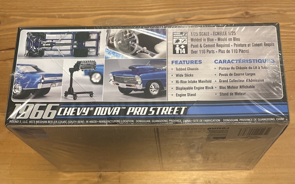 AMT: 1966 Chevy Nova - Pro Street Model Car Kit- 1:25 Scale *Factory ...