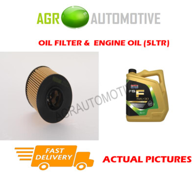 DIESEL OIL FILTER + FS F 5W30 ENGINE OIL FOR FORD KUGA 2.0 163 BHP 2010 ...