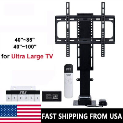 100'' Electric TV Lifting 150kg Load 150mm Stroke Lifter for Large ...