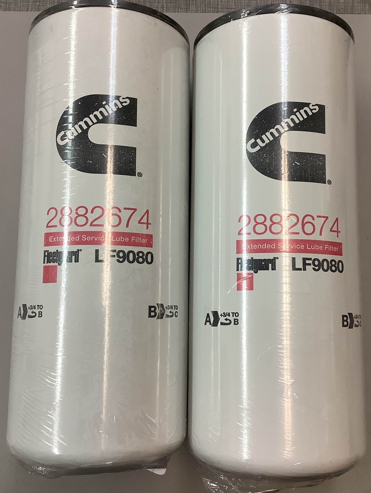 Lot of 2 Cummins 2882674 LF9080 Oil Filter for ISM ISM QSX QSM M11 ...