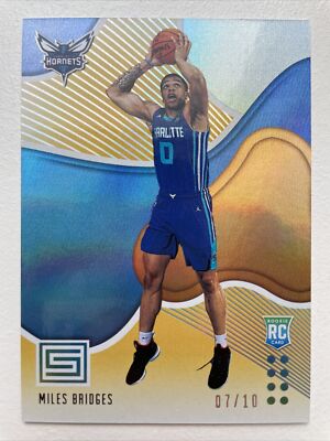 Miles Bridges Rookie Card Yellow Gold O7/10 SSP Status 2018-19 Panini ...