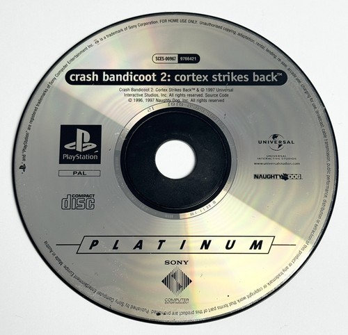 Crash Bandicoot 2: Cortex Strikes Back - PlayStation 1 PS1 ...