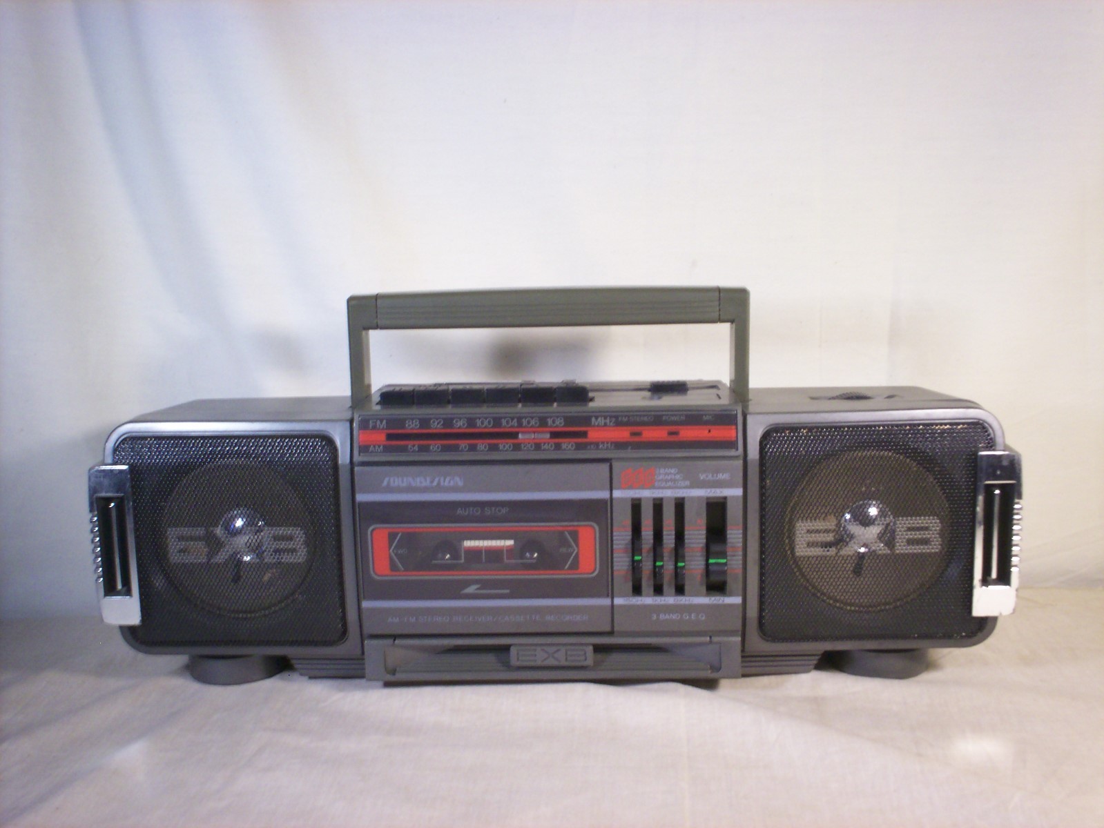 SOUNDESIGN MODEL 4648MGY Portable AM FM RADIO CASSETTE PLAYER | eBay