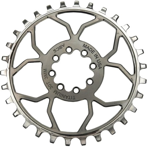 5DEV 8-Bolt Direct Mount Titanium Chainring | eBay UK