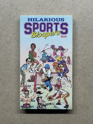 Hilarious Sports Bloopers Too! VHS 1990 Video Tape NFL NBA MLB NHL Golf ...