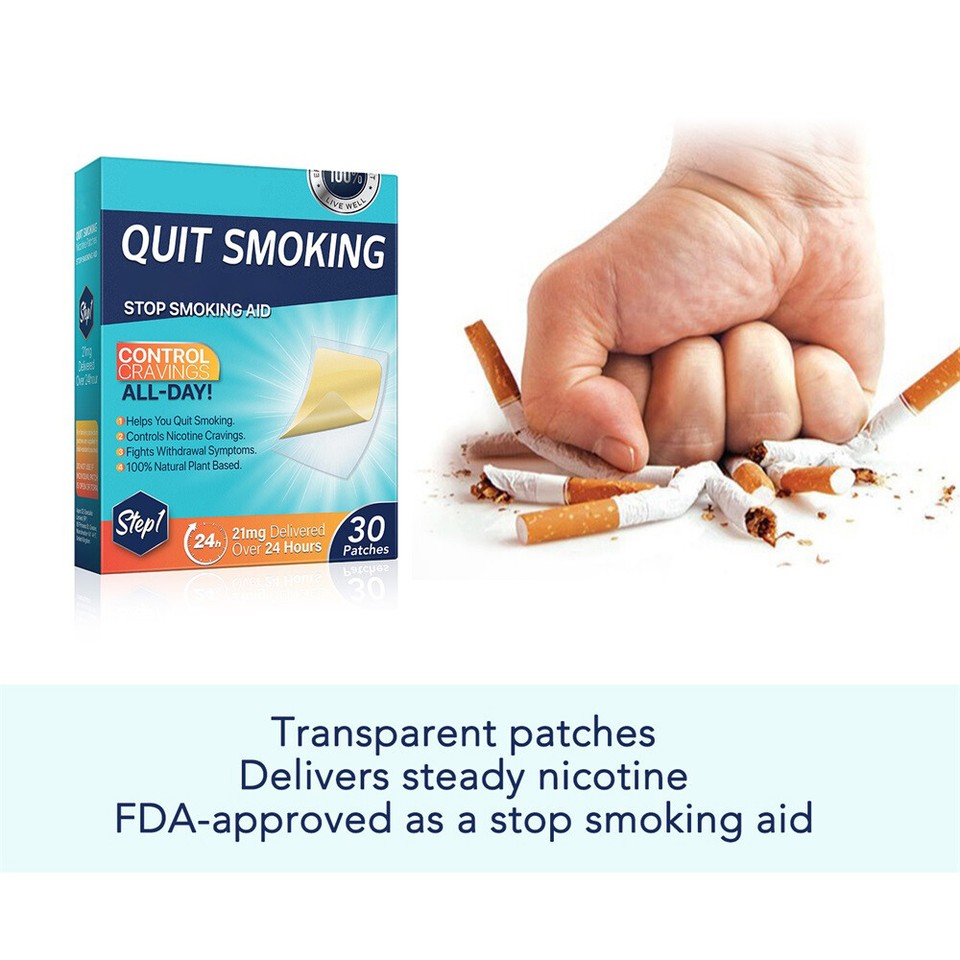 3 Stages Nicotine Transdermal Patches to Help Quit Smoking, Stop ...