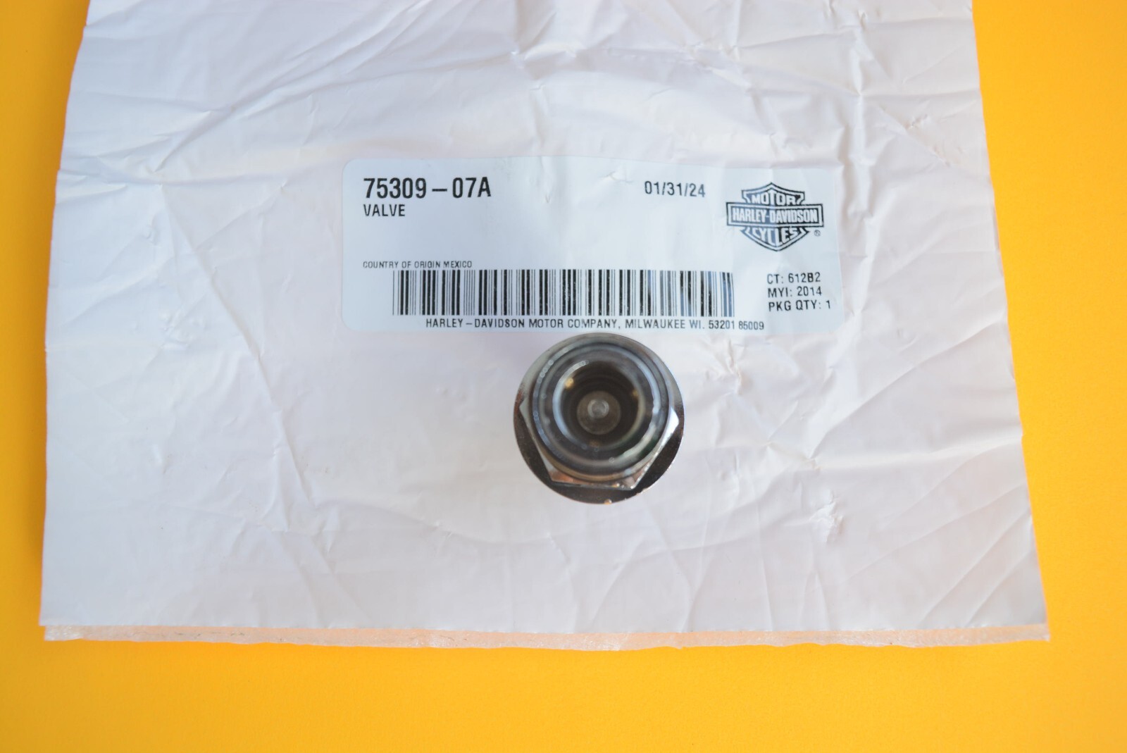 75309-07a Harley Davidson 2007 Sportster Fuel Check Valve for sale ...