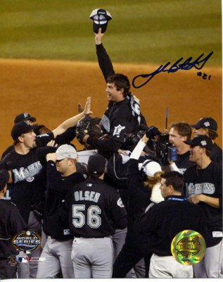 Josh Beckett Autographed 2003 World Championship Marlins 8x10 Photo | eBay