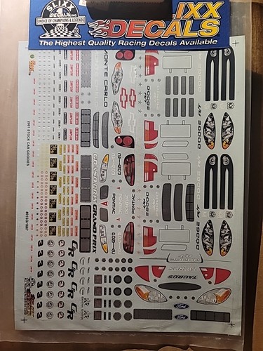 SLIXX NASCAR 2001 STOCK CAR GOODIES DECALS # 1667 | eBay