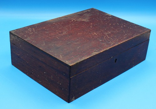 VINTAGE WOOD STORAGE ORGANIZING DESK BOX WITH HINGED LID UNMARKED | eBay