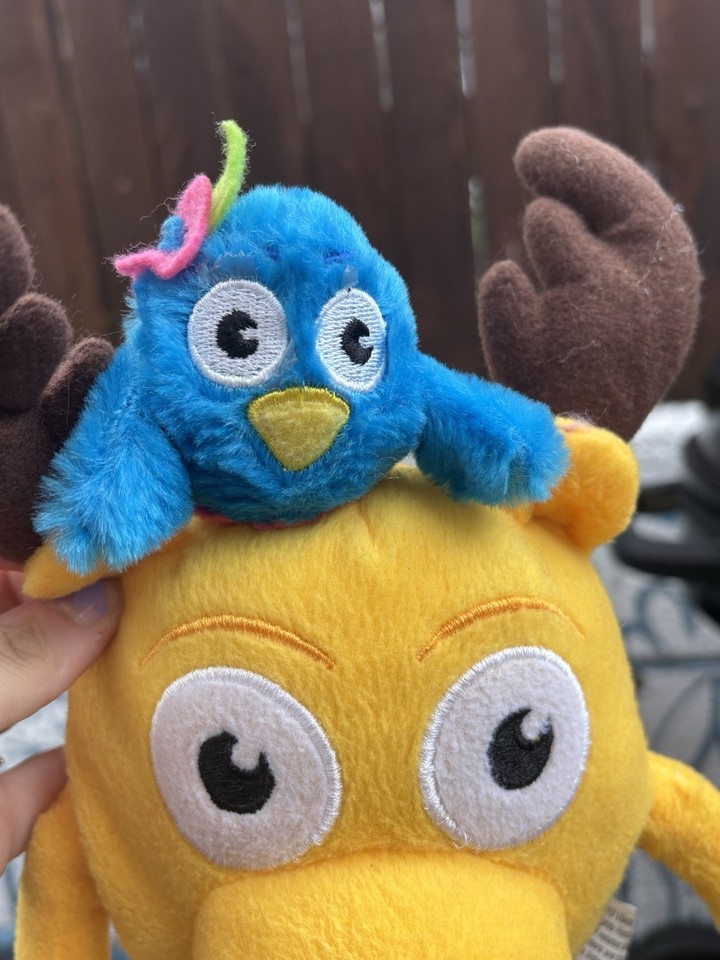 NICK JR NOGGIN MOOSE AND ZEE NICKELODEON MASCOT STUFFED PLUSH 2010 6 ...