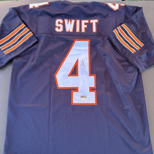 D'Andre Swift Autographed Signed XL Custom Bears Jersey-JSA Witnessed ...