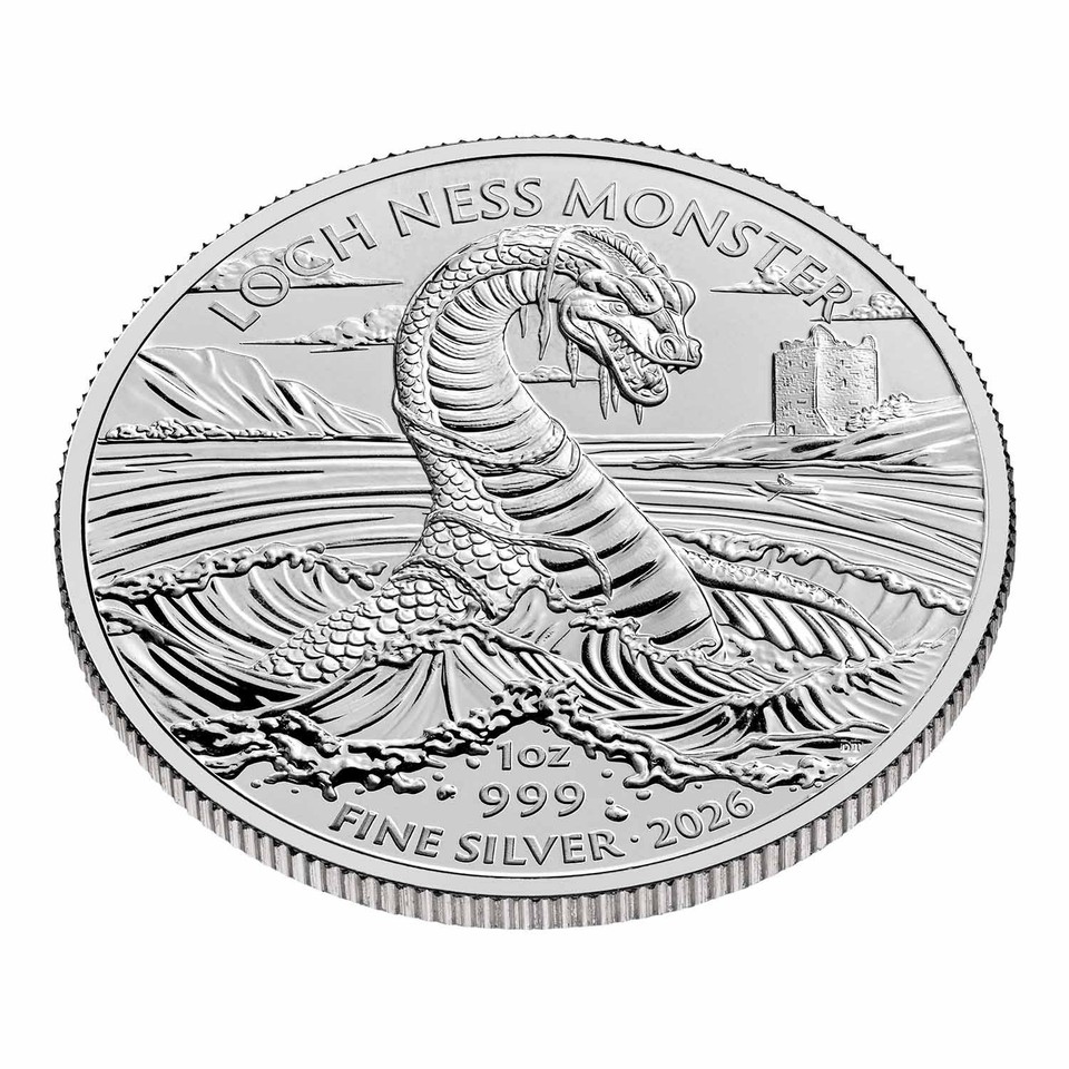 2026 1oz Silver .999 Bullion Coin THE LEGEND OF THE LOCH NESS MONSTER ...
